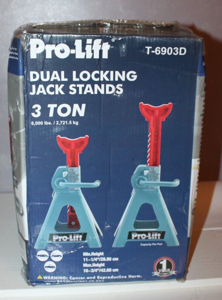 Pro-Lift T-6903D 3-Ton Double Pin Jack Stands for sale online | eBay