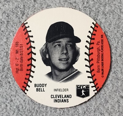 1976 Buddy Bell MSA Wiffle Ball Disc Cleveland Indians Limited Ed. | eBay