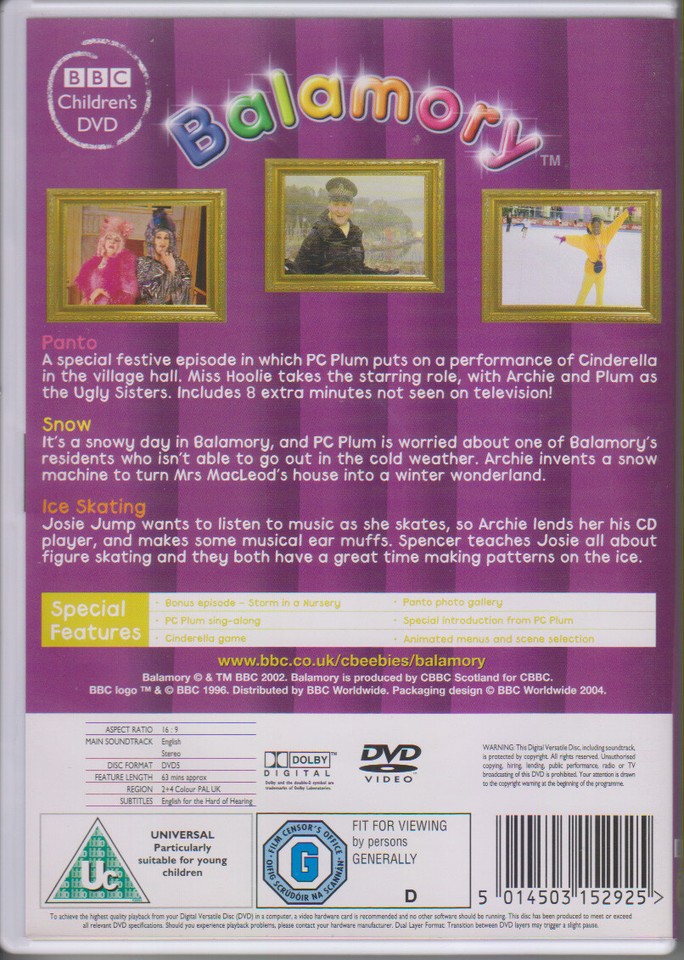 Balamory - CBeebies BBC DVDs ------ UK Region 2 ----- (select dvd from ...