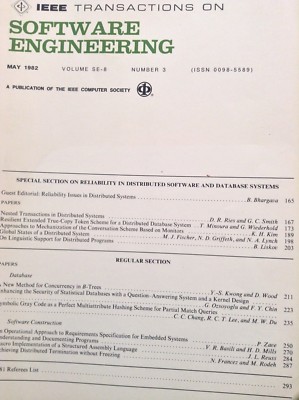 IEEE Software Engineering FAA Magazine Nested Transactions May 1982 ...