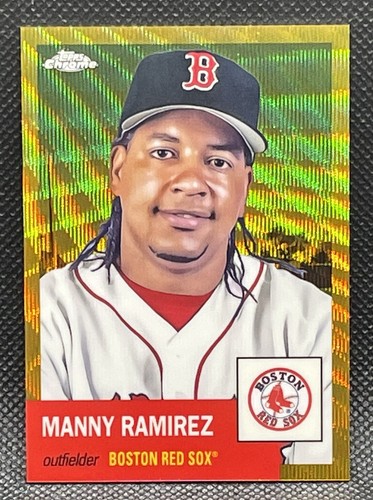 2022 Topps Chrome Platinum Manny Ramirez Gold Wave /50 Red Sox | eBay