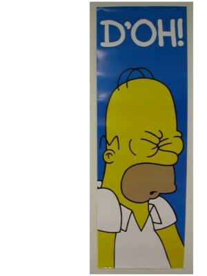 Homer Simpson D'OH Poster The Simpsons Simpson's | eBay