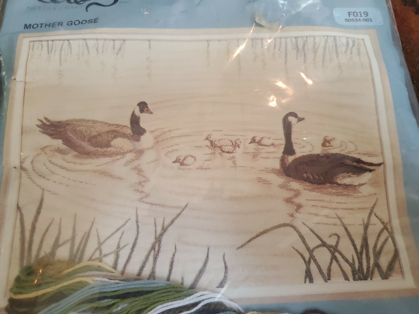 Vintage Cathy Needlecraft MOTHER GOOSE F019 Kit Watercolor Kay Foote ...