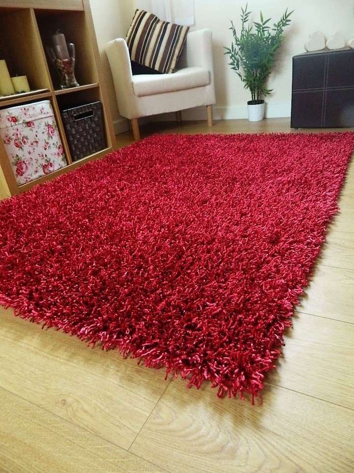 New Modern Colourful Silky Strands Spaghetti Shaggy Rug Runners | eBay