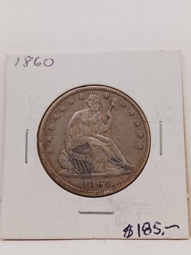 1860 Seated Liberty Half Dollar Coin | eBay