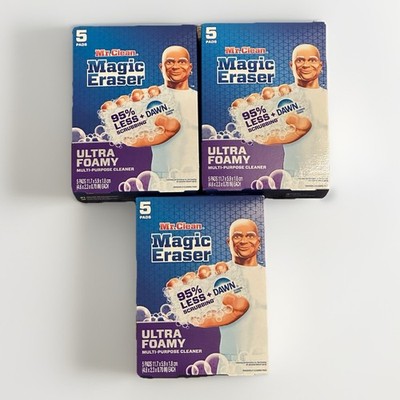 3 pk Mr. Clean Ultra Foamy Plus Dawn Magic Eraser Sponge (5-CNT) = 15 ...