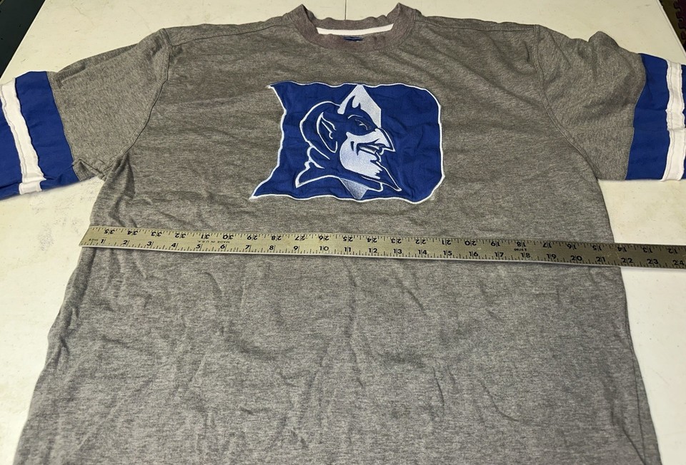 Vintage Duke Team Edition Apparel Gray Embroidered Shirt Mens XL Long ...