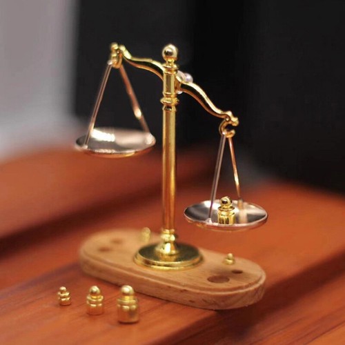 1Pc New 1/12 Doll House Miniature Accessories Mini Balance Scale Model ...
