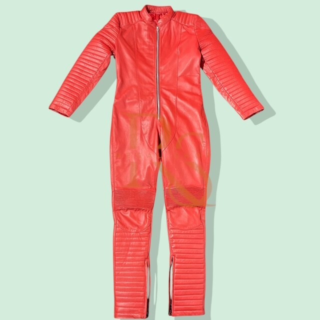 Men's Leather Suit Red Leather Suit Genuine Soft Lambskin Leather Suit ...