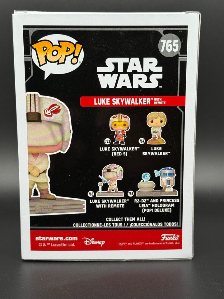 Star Wars Luke Skywalker with Remote Funko Pop! Vinyl Figure #765 ...