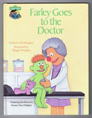ORIGINAL Vintage 1980 Sesame Street Farley Goes to the Doctor Hardcover ...