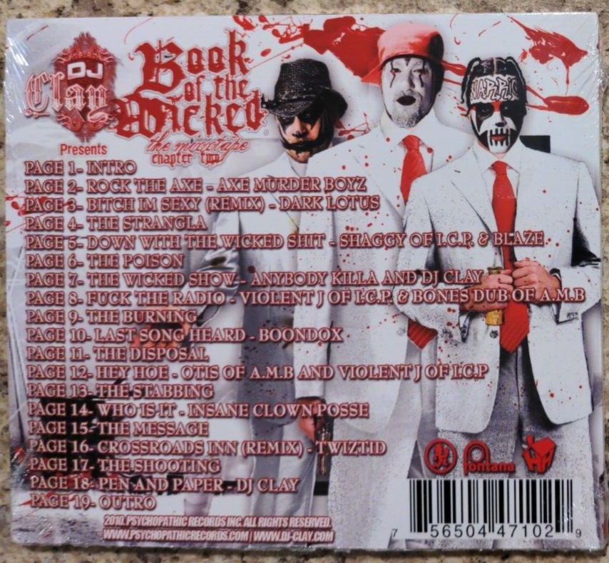 DJ CLAY: BOOK OF THE WICKED CHAPTER 2 CD New ICP TWIZTID ABK BLAZE ...