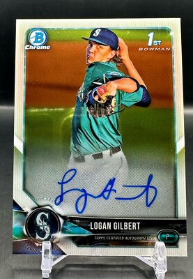 2018 Bowman - LOGAN GILBERT - 1st Bowman Chrome Auto - MARINERS ...