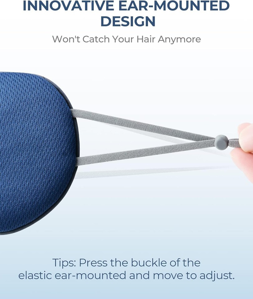 Sleep Mask, 2 Packs Cool Warm Two-Sided Fabric Eye Mask with Adjustable ...