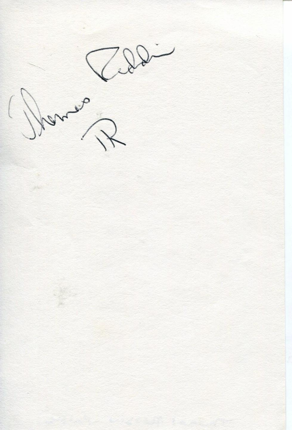 THOMAS REDDIN LOS ANGELES POLICE CHIEF NEWS COMMENTATOR SIGNED PAGE ...