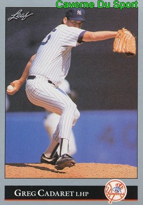 024 GREG CADARET NEW YORK YANKEES BASEBALL CARD LEAF 1992 | eBay UK