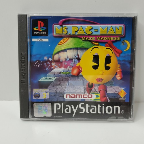 Ms. Pac-Man - Maze Madness (Sony PlayStation 1, PS1, 2000) PAL Version ...