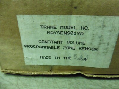 NEW TRANE / INGERSOLL RAND BAYSENS019A Constant Volume Programmable ...