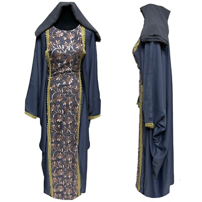 Women Butterfly Abaya Jalabiya Arab Dress With Lace Sequin | eBay