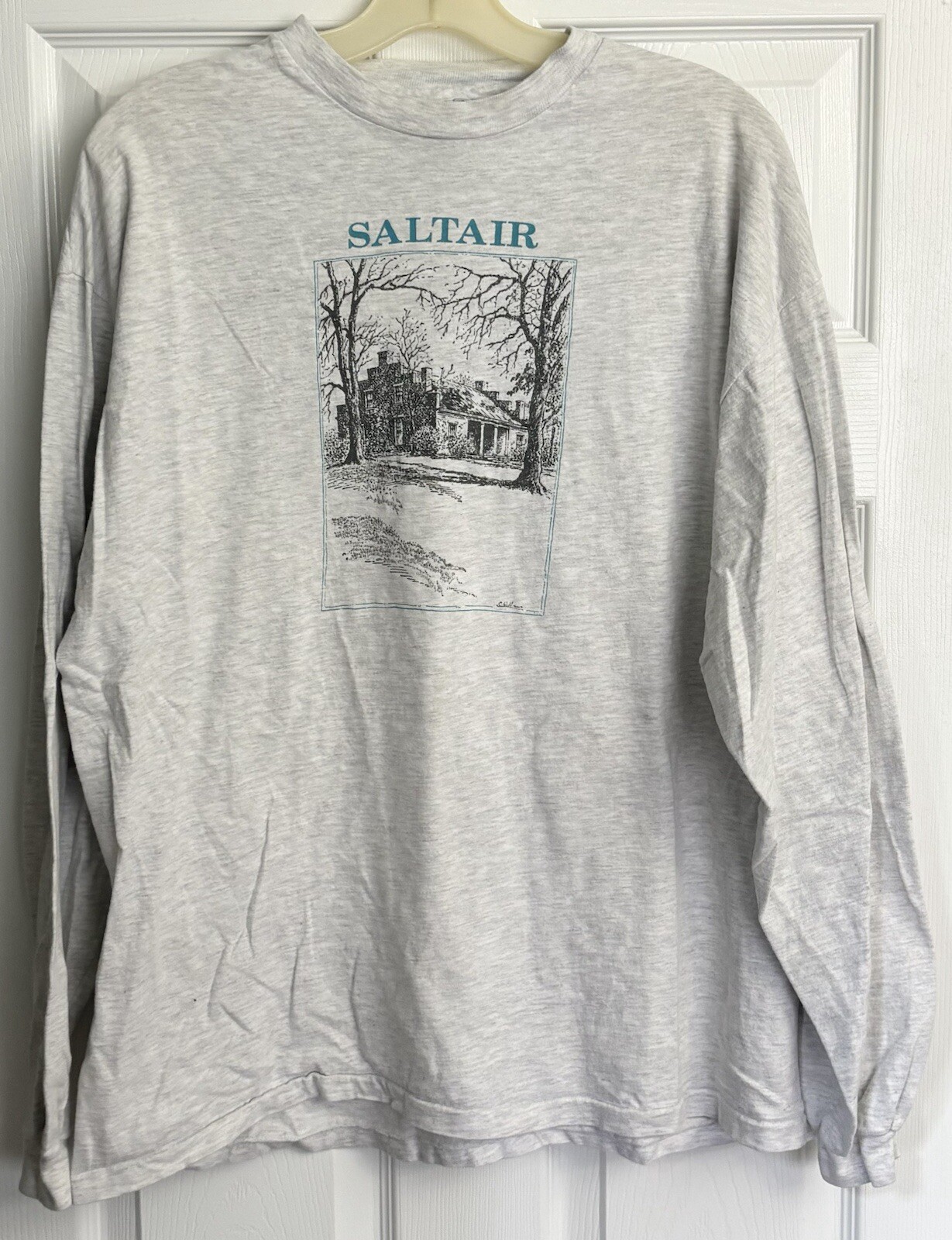 Vintage 1990’s Hanes Beefy Saltair Scene Long Sleeve … - Gem