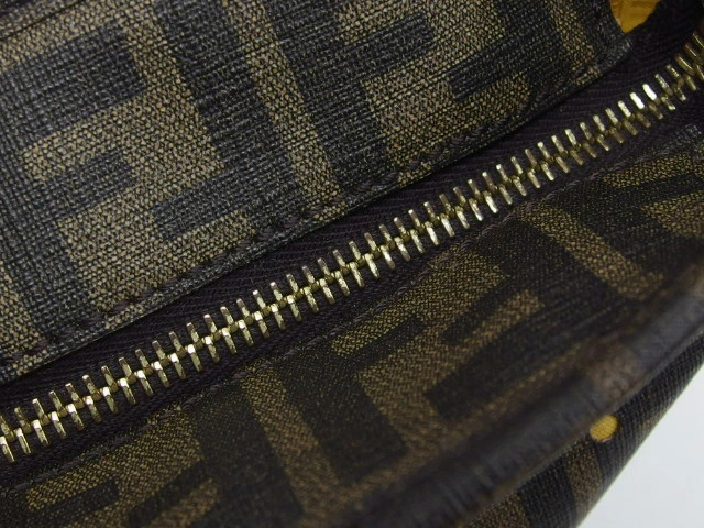 FENDI Mini Logo Pattern Tote Bag Punching Flower No Cash on Fee ...