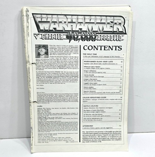 WH40K - Chapter Approved Book of the Astronomican 1988 - Warhammer 40. ...