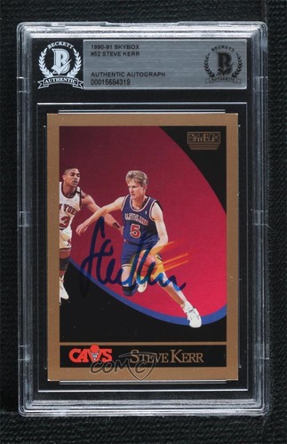 BAS 1990-91 Skybox Steve Kerr #52 BGS Authentic Auto | eBay