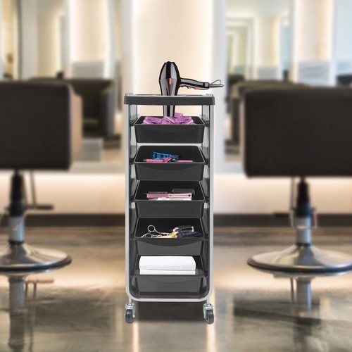 Hair Salon Rolling Cart Trolley Beauty Hairdresser Barber Shop Tool ...