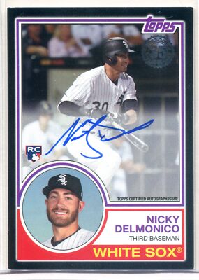 NICKY DELMONICO ~ 2018 Topps '83 Topps Autographs Black #83AND AUTO ...