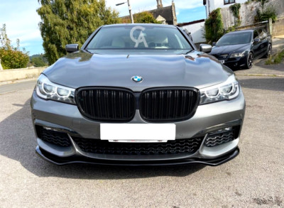 BMW 7 Series G11 G12 16-19 Gloss Black 2 Slat Front Kidney Grill Grille ...