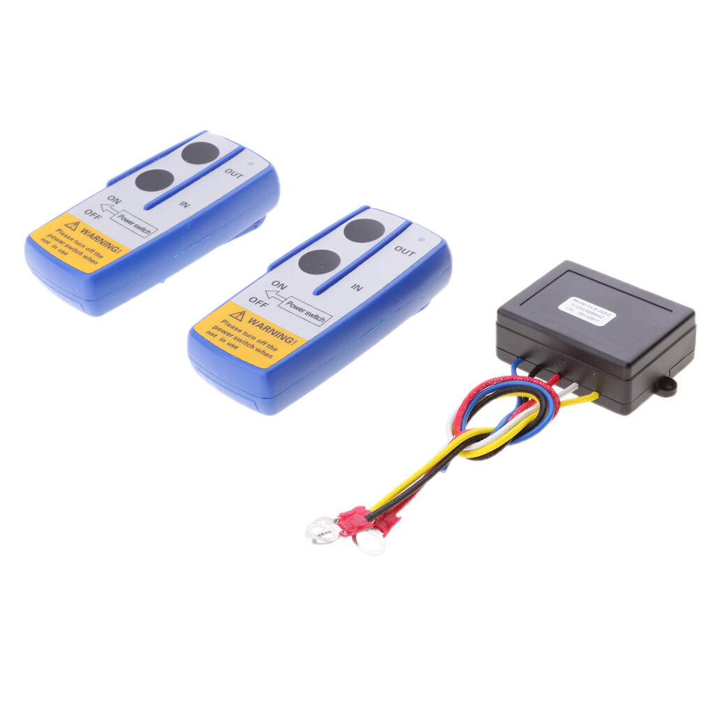 98 feet/30m Wireless Winch Remote Control Kit w/ 2 Switch Handset KLS ...