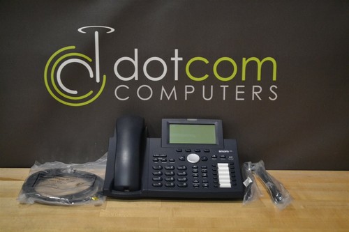 SNOM 370 Black SIP VoIP Telephone 3039 w/Black Ethernet Cable, Black ...