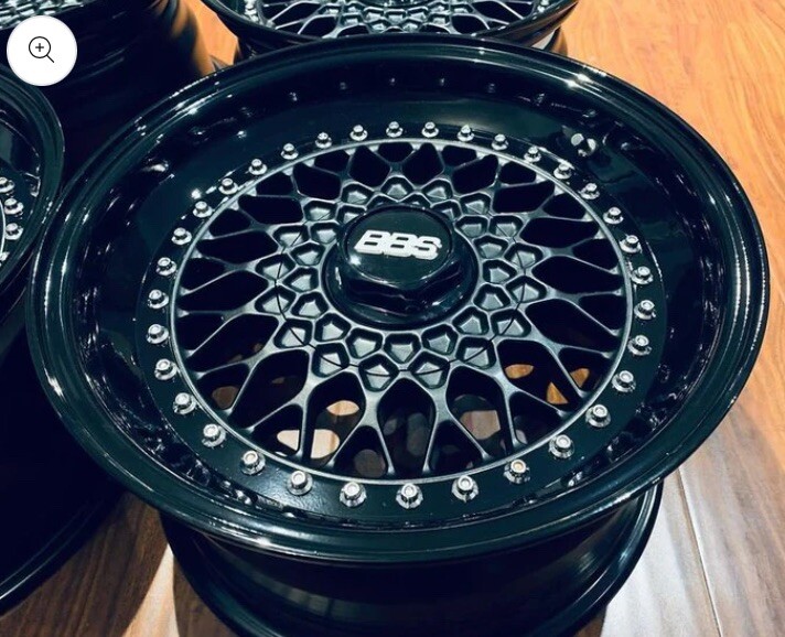 16" BBS RS Datsun 280Z custom specs , 4x114,3 Satin Black Faces / Gloss ...