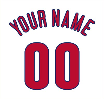 Philadelphia Phillies Customized Number Kit for 2019-2023 Home Alt ...