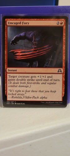 Uncaged Fury 168/297 - Magic MTG, Shadows over Innistrad, Common, Near ...