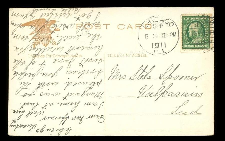 Vintage Paper Postcard Lincoln Park Lily Pond Chicago 1911 Cancel | eBay