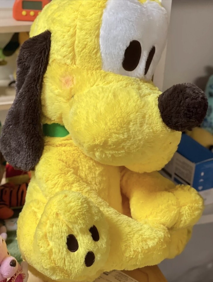 Disney Pluto Red Cheeks Giga Plush Toy Doll Yellow Sega Japan Rare | eBay