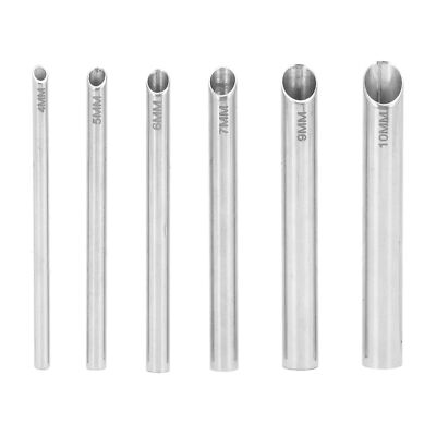 6pcs Piercing Needles Receiving Tubes Stainless Steel Body Jewelry ...