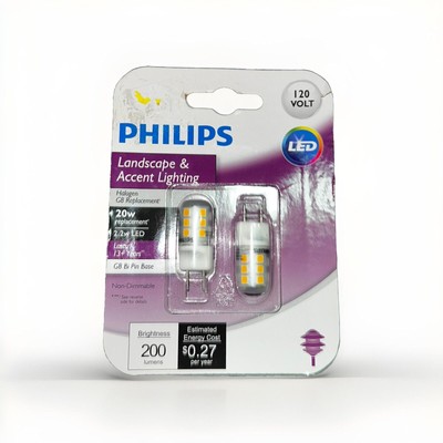 Philips LED 20-Watt T4 Bi-Pin Special Purpose Light Bulb Non-dimmable ...