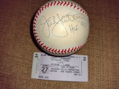 Jack Lambert HOF Pittsburgh Steelers Autograph Baseball Auto Signed In ...