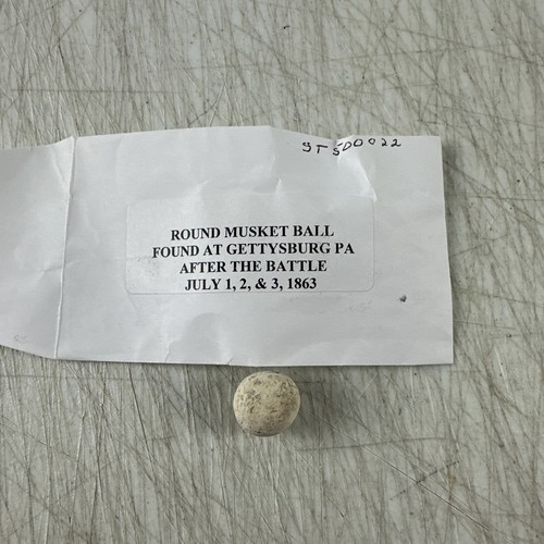 Round Musket ball Relic from battle of Gettysburg 1863 Civil War | eBay
