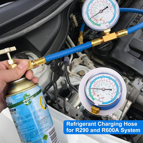 R290 and R600A Charging Manifold Hose Kit Refrigerant Recharge with ...