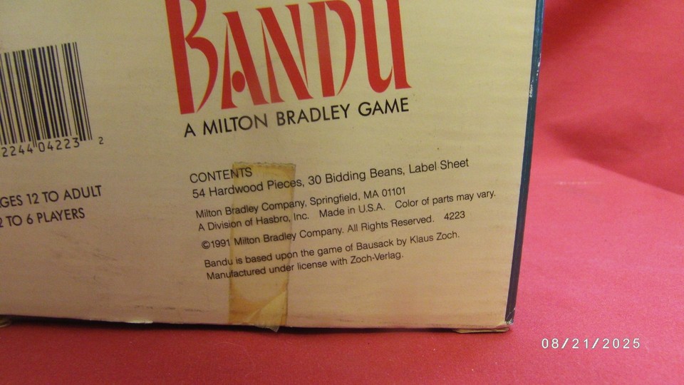 BANDU Stacking Game ~100 % Complete ~ Milton Bradley 1991 | eBay