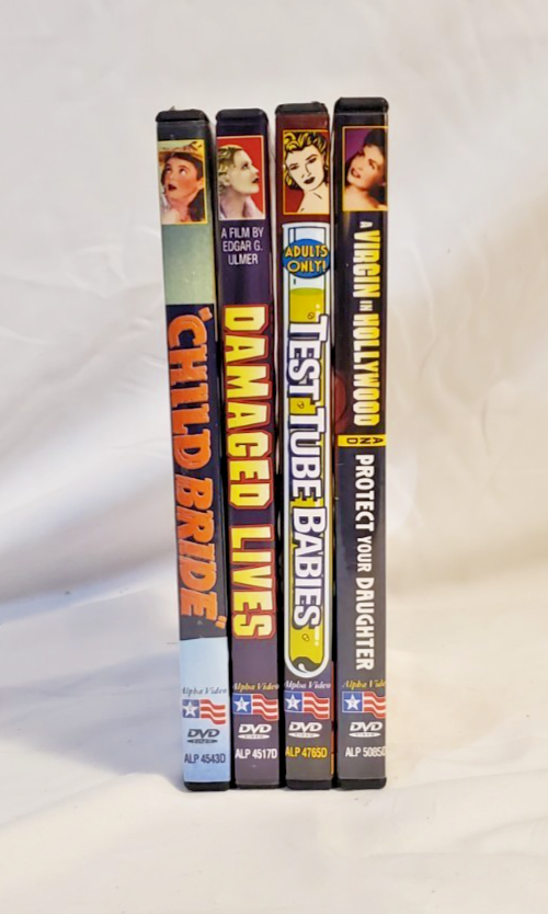 EXPLOITATION B-MOVIE LOT- Morality Scare Films! DAMAGED LIVES, et al ...