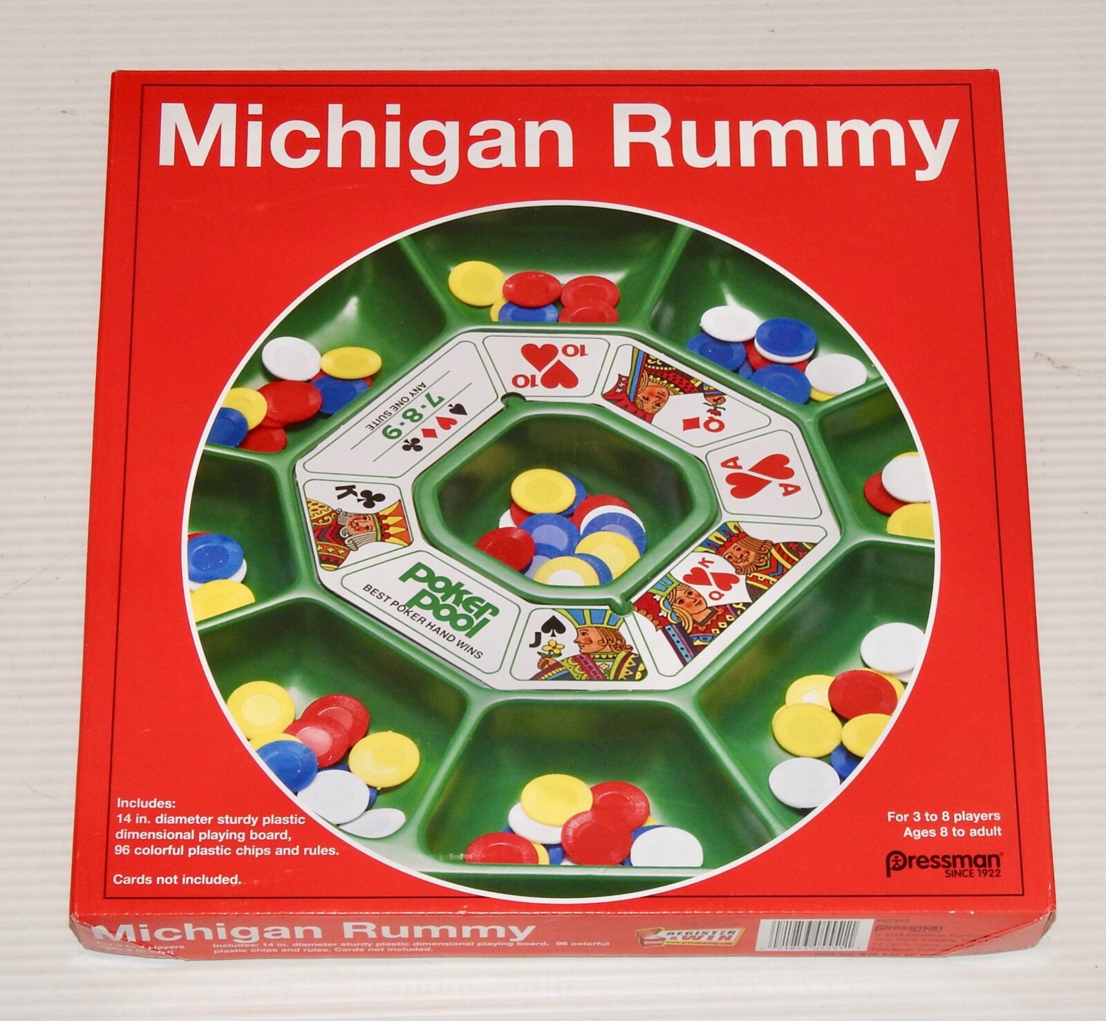 2016 Pressman Michigan Rummy Game New - Unplayed - Sealed Chips | eBay