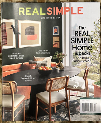 Real Simple Magazine October 2023 The real Simple Home is Back | eBay