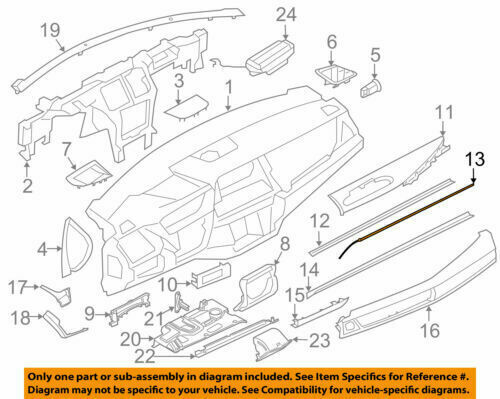 2016 BMW X5 X6 25D OEM Fibre-Optic Conductor Long F15 F85 F86 ...