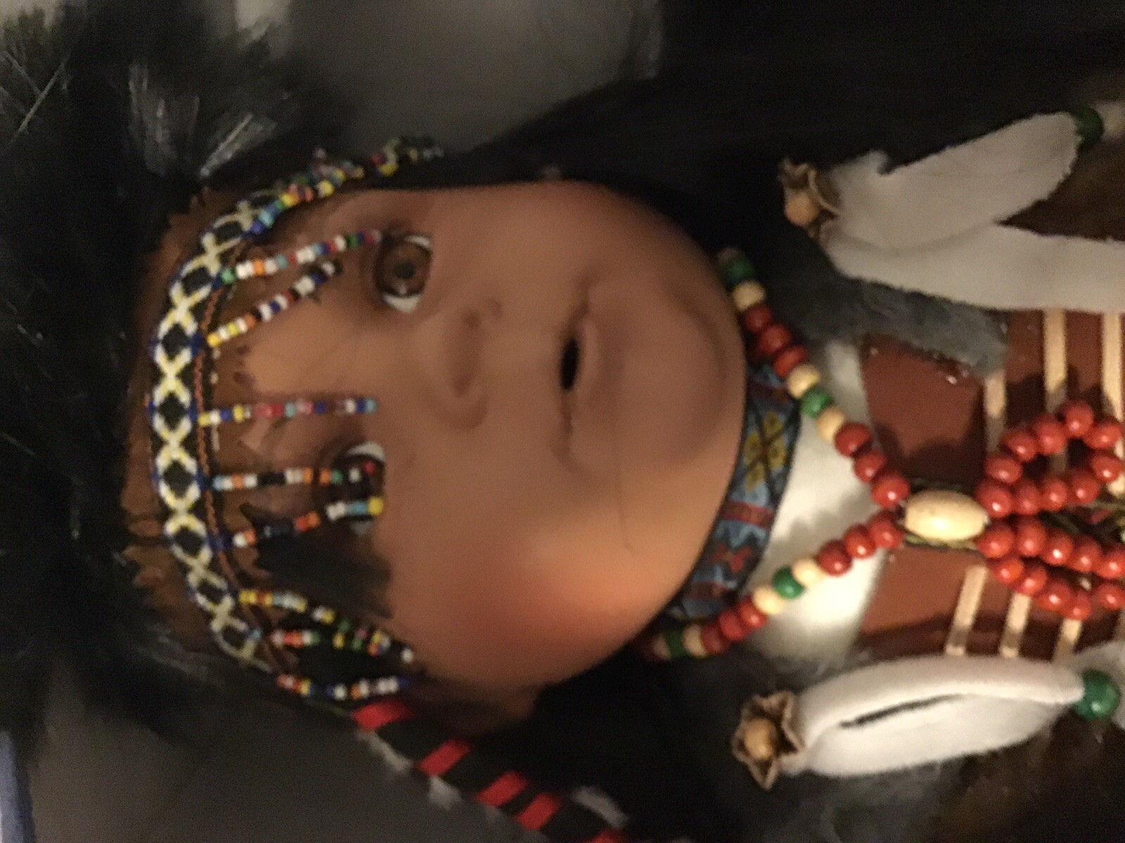 Vtg Cathay Collection Native American Indian Boy Porcelain Doll 20 ...