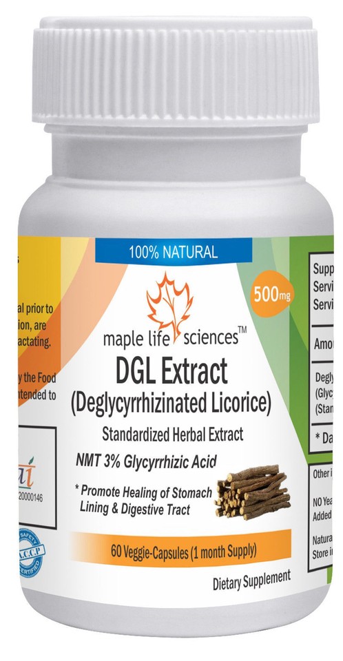 Deglycyrrhizinated Licorice (DGL) Extract Capsules Liquorice Stomach ...
