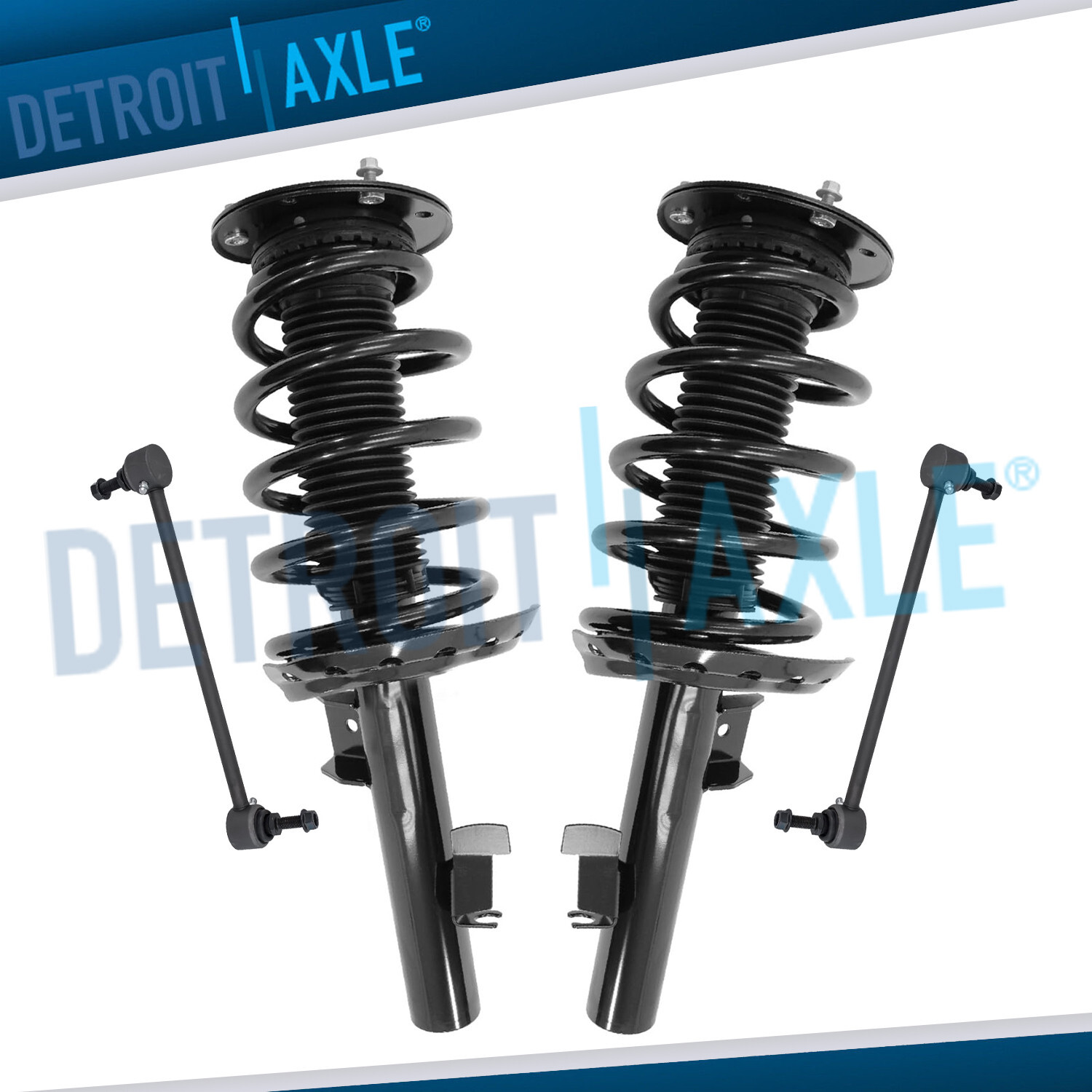 Front Struts w/ Coil Spring Assembly Sway Bars Kit for 2010 - 2017 ...